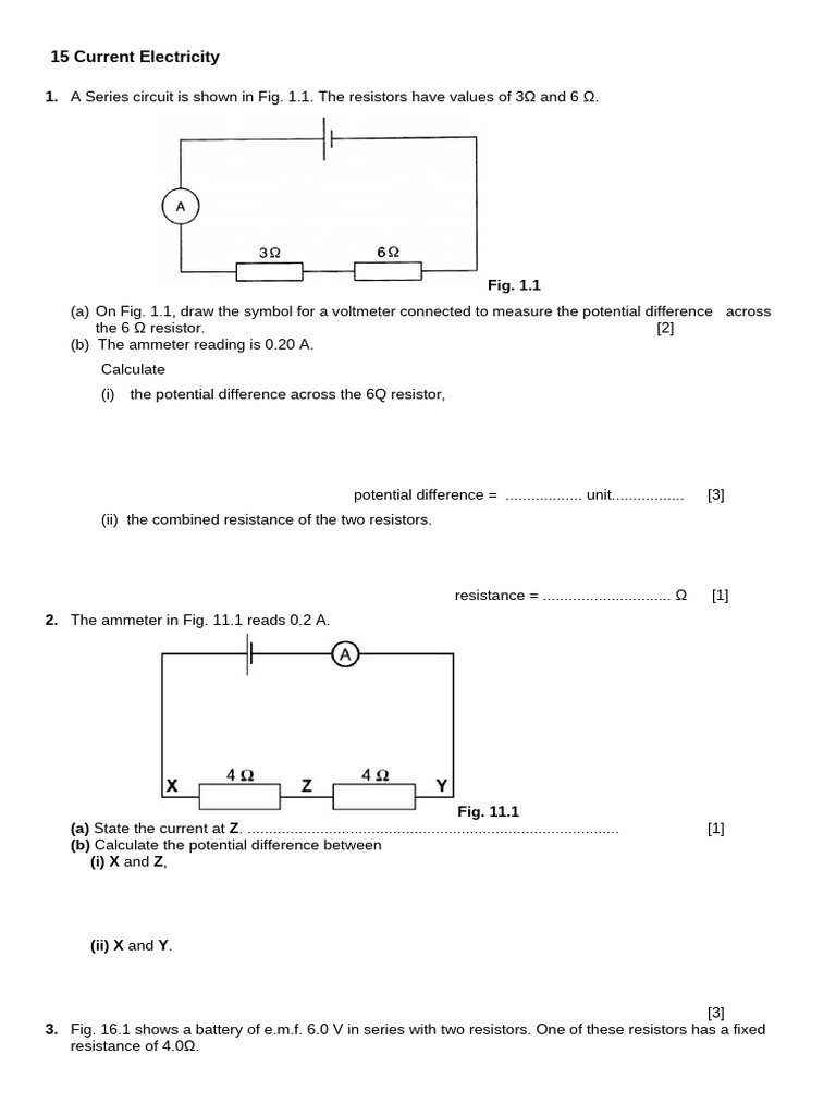 Current Electricity | PDF
