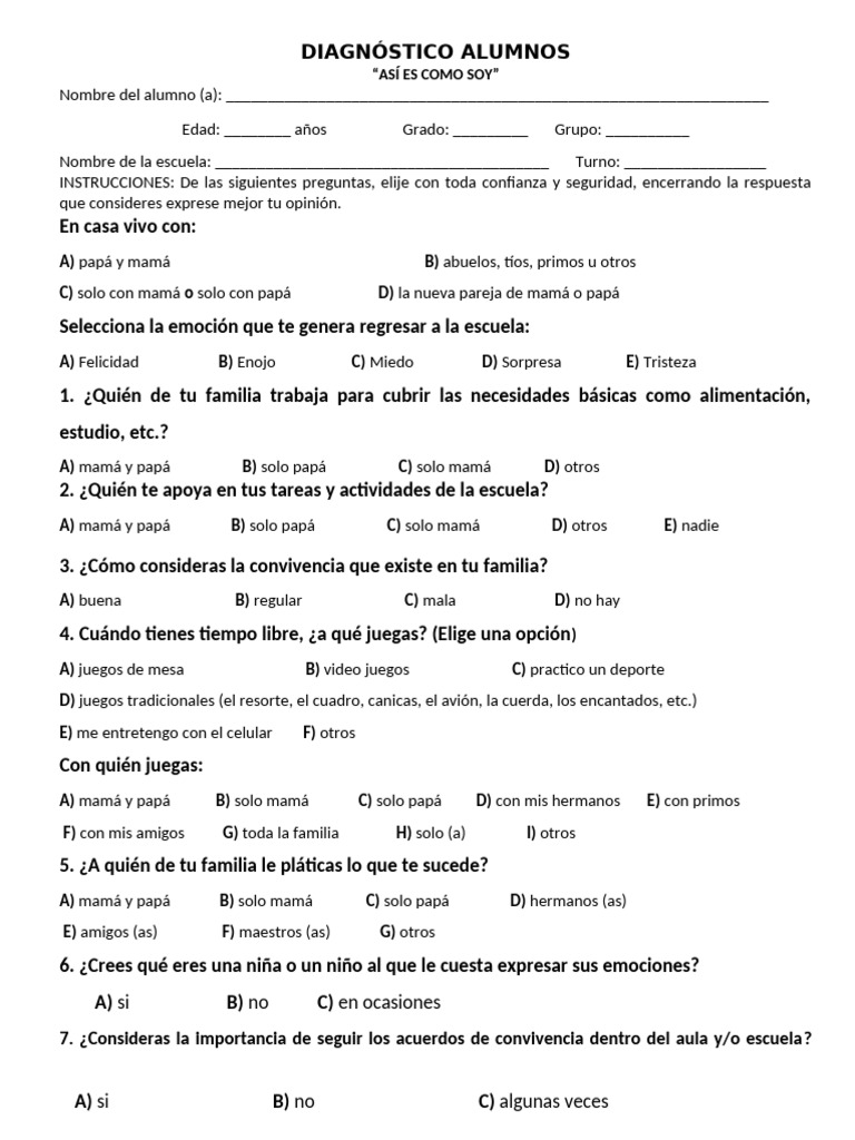 1 Diagnóstico Así Es Como Soy Prim Alta | PDF | Agresión