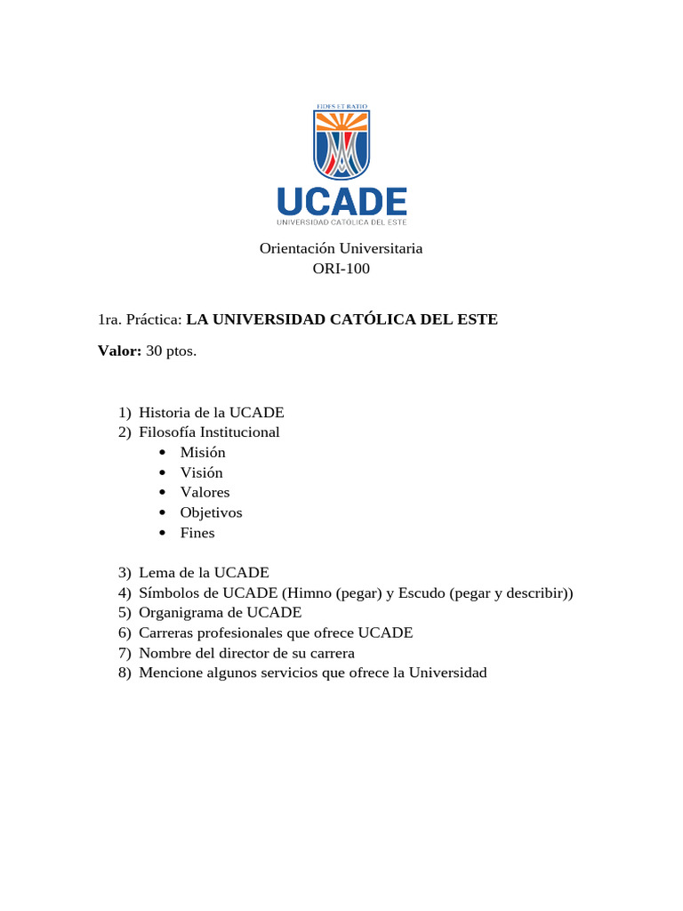Ori-100 Practica Ucade | PDF