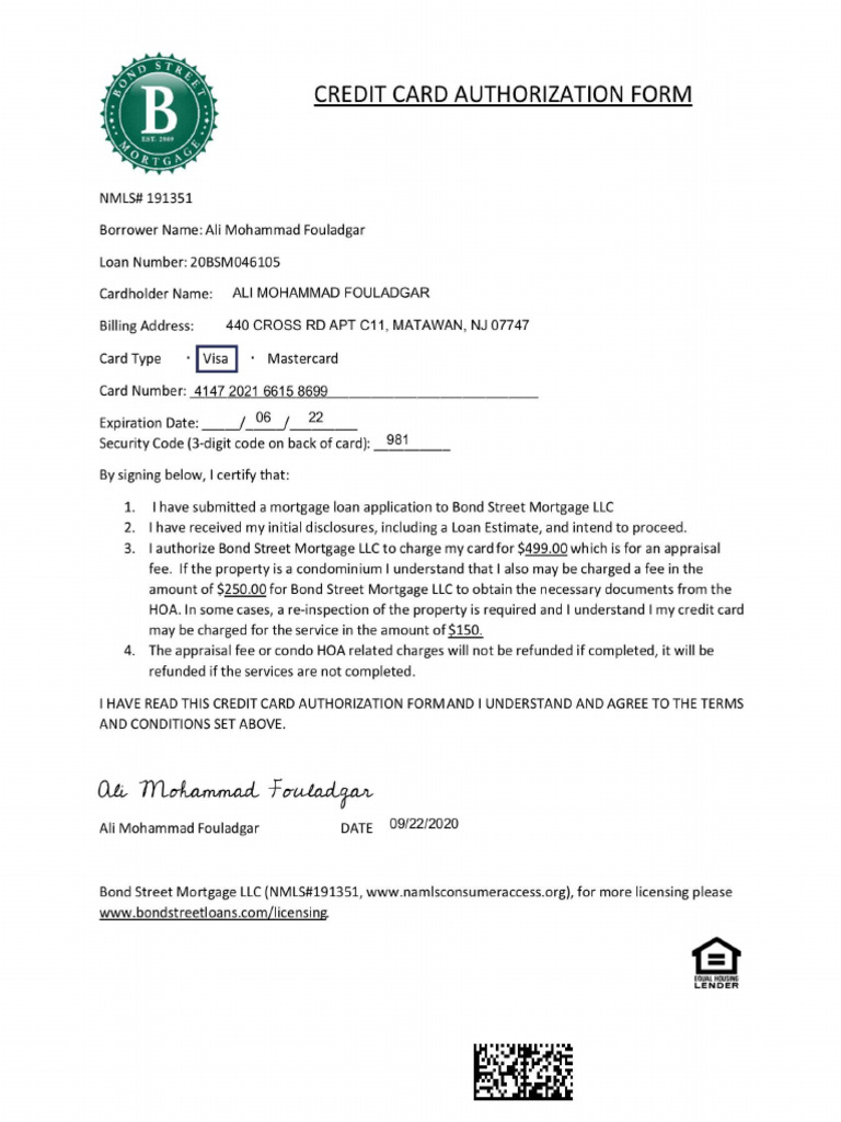 Credit Card Form | PDF