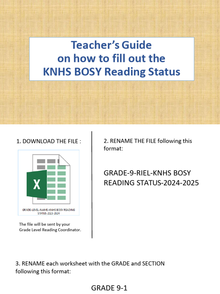 Teachers Guide BOSY READING STATUS 1 | PDF | System Software | Software