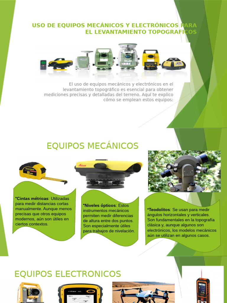 Uso de Equipos Mecánicos y Electrónicos para El | PDF