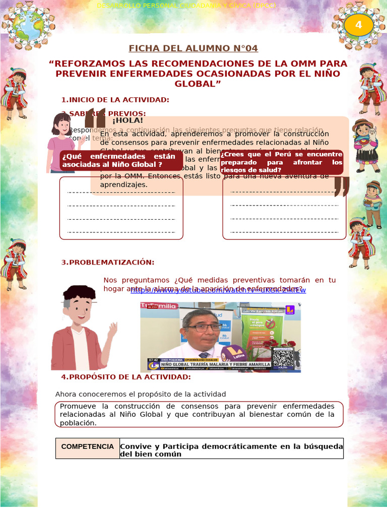 DPCC 4° - Ficha Del Alumno 04 | PDF