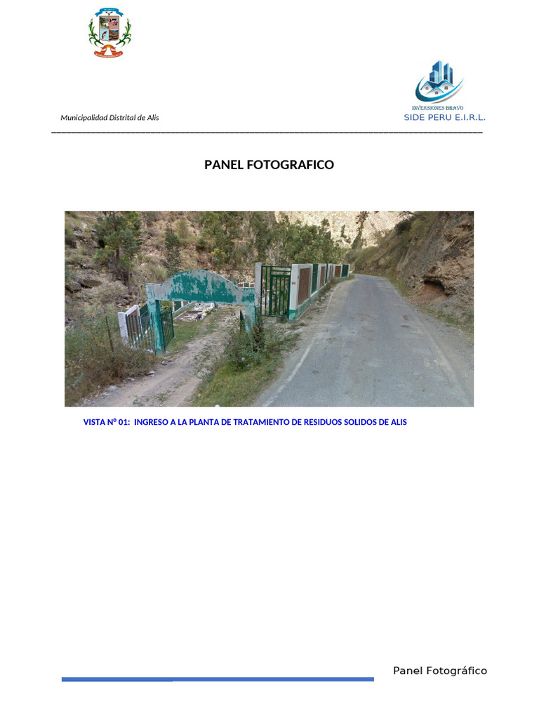 Panel Fotografico | PDF