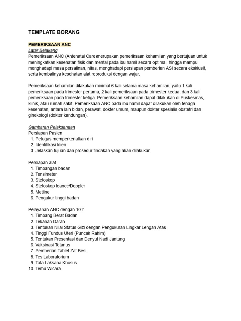 Template Borang | PDF