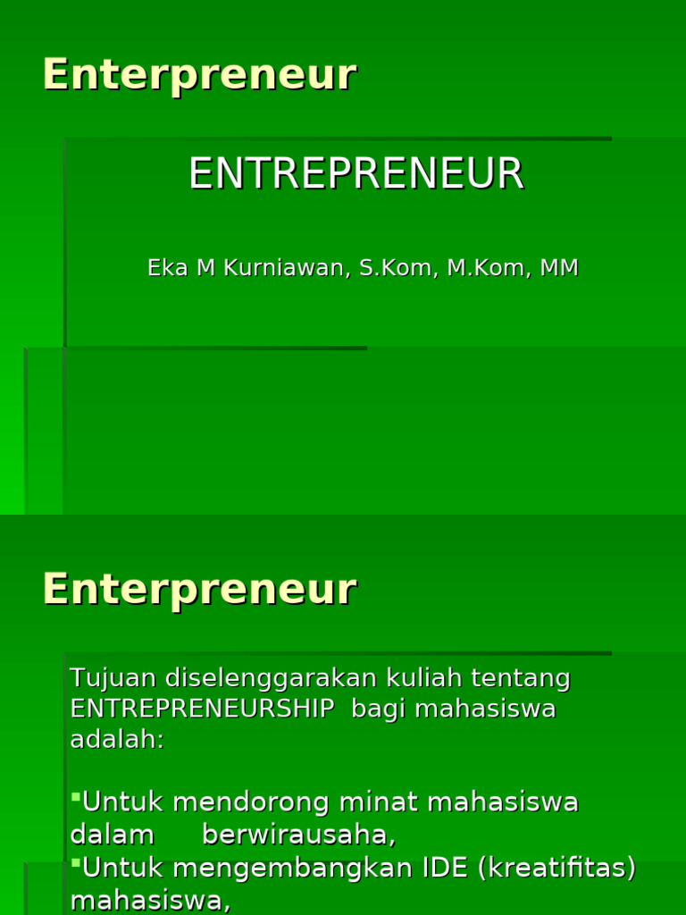 Enterpreneur | PDF