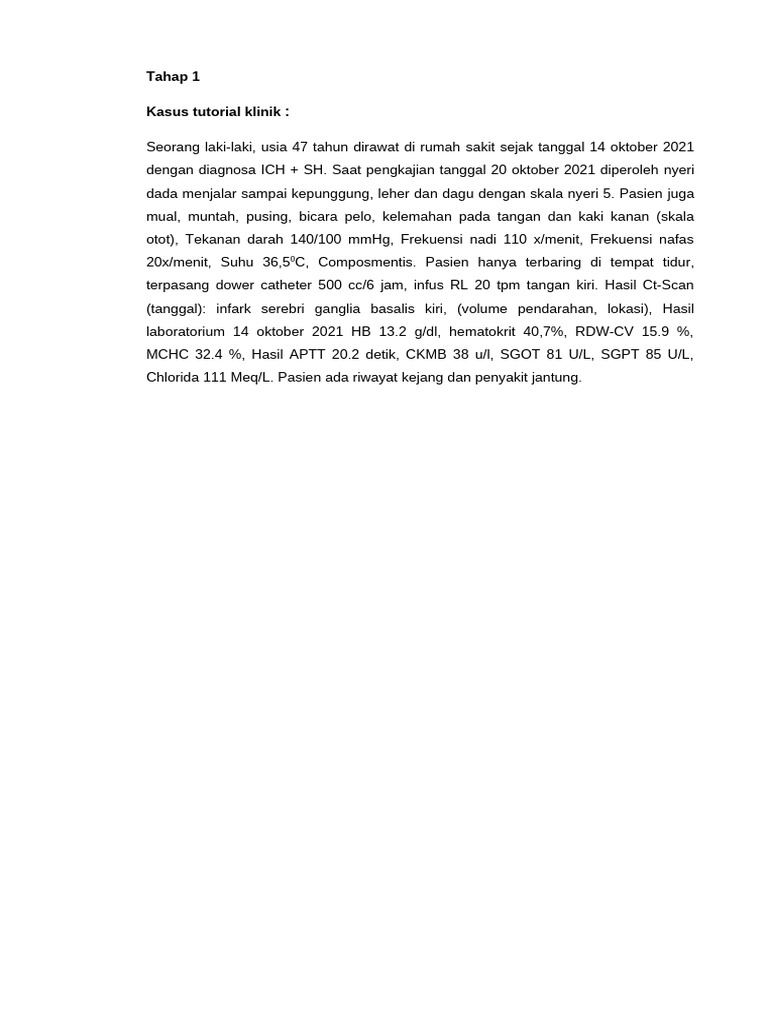 Kasus Tutorial Klinik Kelompok 4 | PDF