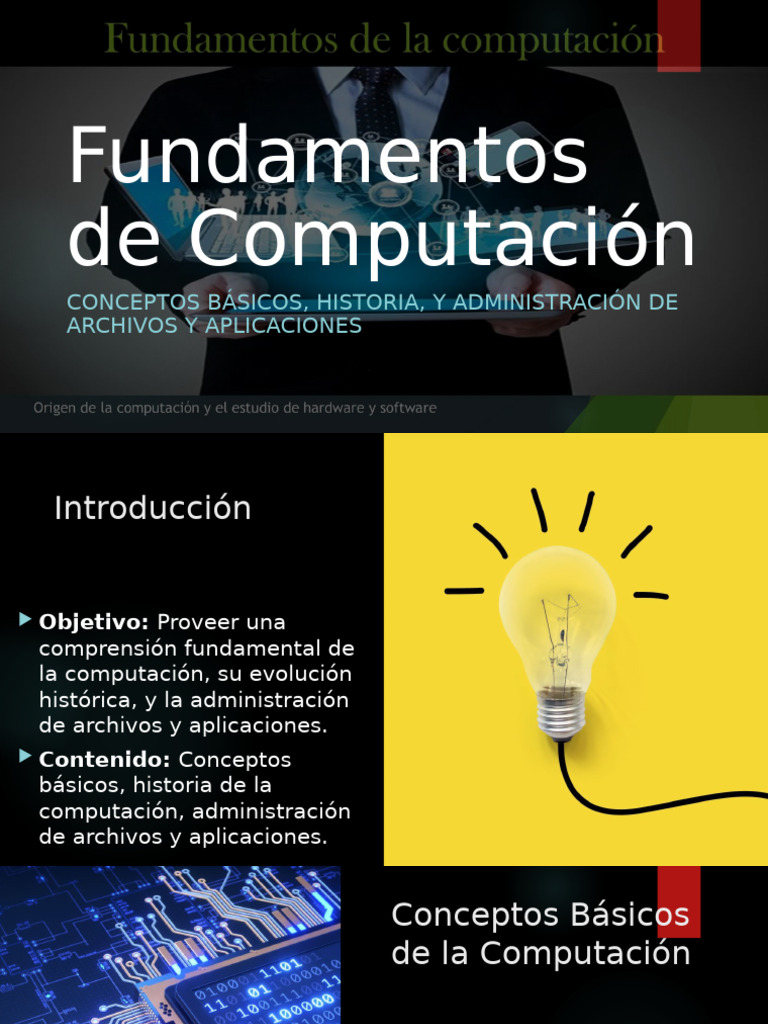Unidad 1 Fundamentos de Computacion | PDF