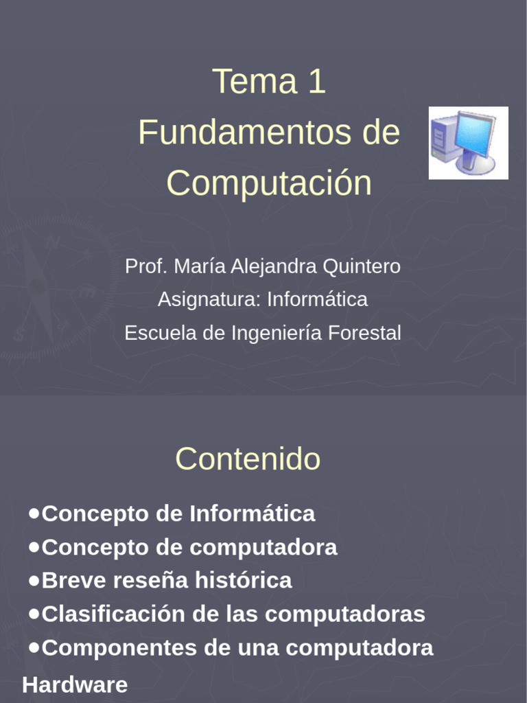 Fundamentos de Computacion | PDF