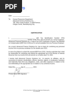 BIR Form 2316 Filled With Computation | PDF