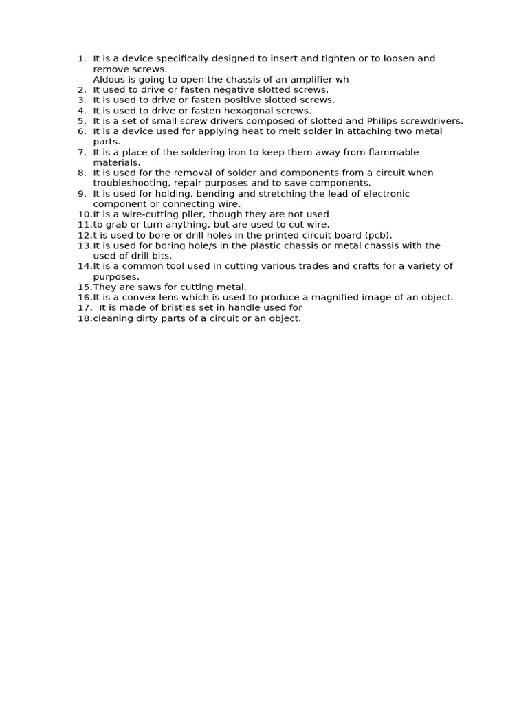 It Is A Device Specifically Designed To Insert and Tighten or To Loosen ...