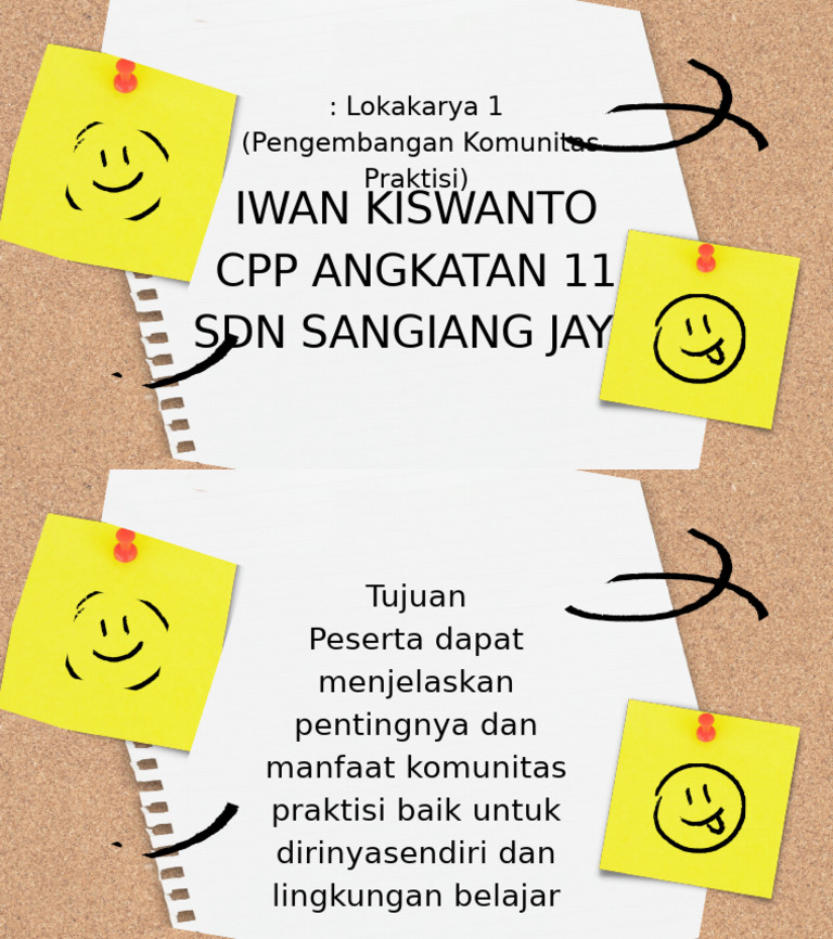 Lokakarya 1 (Pengembangan Komunitas Praktisi) : Iwan Kiswanto CPP Angkatan 11 SDN Sangiang Jaya ...