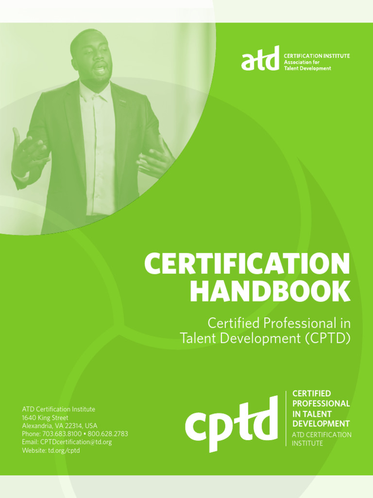 2022 CPTD Certification Handbook July2022 | PDF
