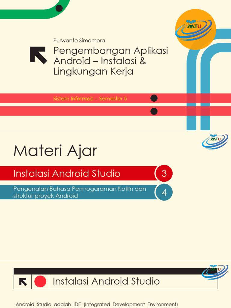 Pertemuan 3 - Pengembangan Aplikasi Android - Instalasi & Lingkungan Kerja | PDF | Komputer