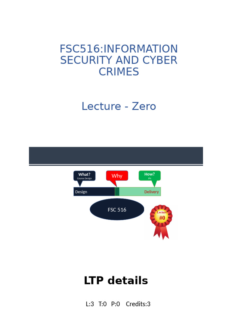 Fsc 516 Zero Lecture 2024 | PDF