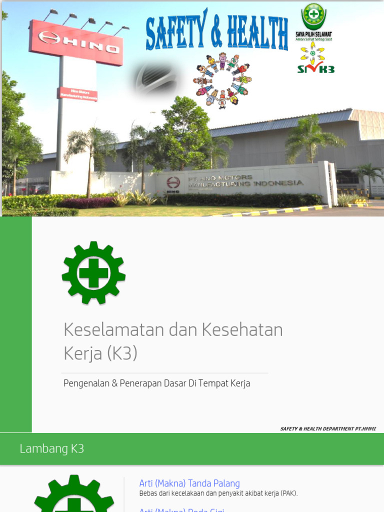 Dasar-Dasar Keselamatan Dan Kesehatan Kerja (K3) | PDF