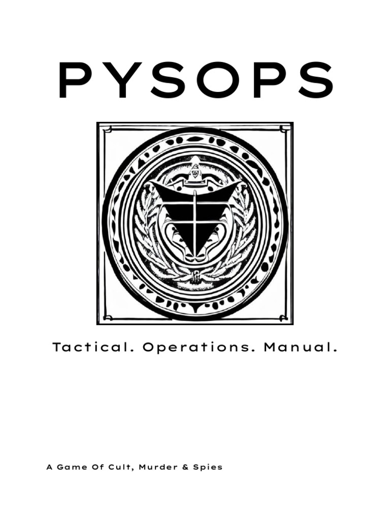Pysops T.O.M FD | PDF | Espionage | Games & Activities