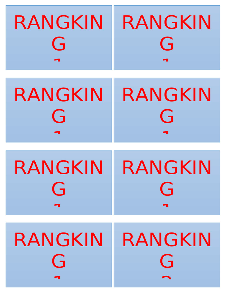 Ranking | PDF