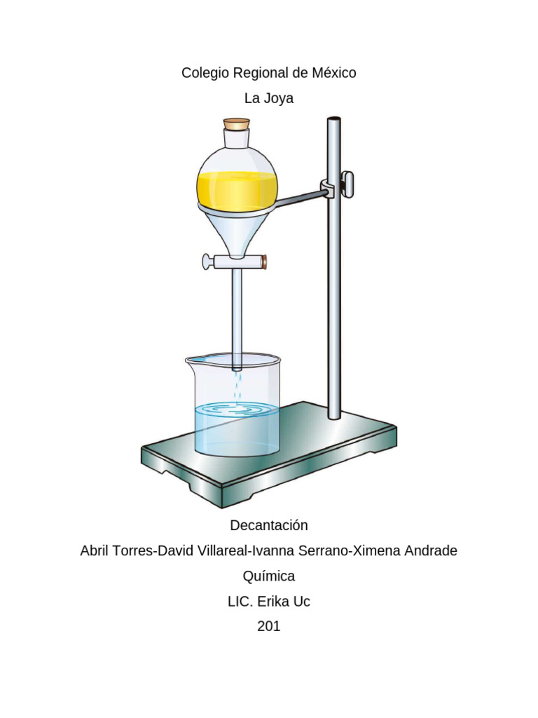 Decantacion | PDF