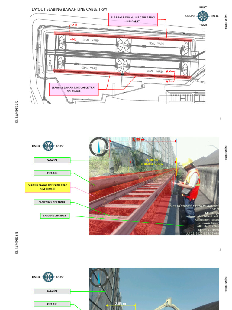 KAJIAN SLABING BAWAH LINE CABLE TRAY CCT 1 | PDF