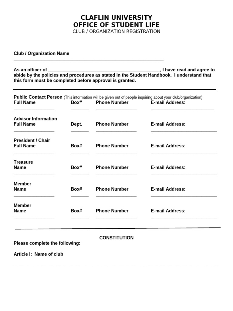 club-organ-registration-form | PDF