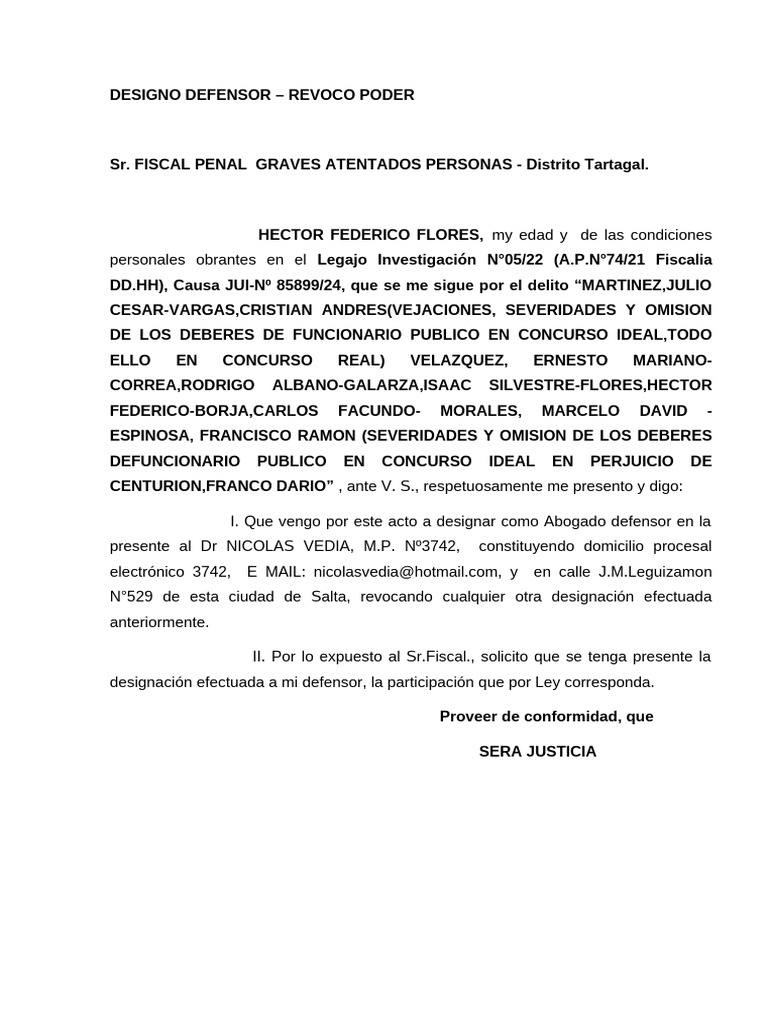 DESIGNO DEFENSOR | PDF