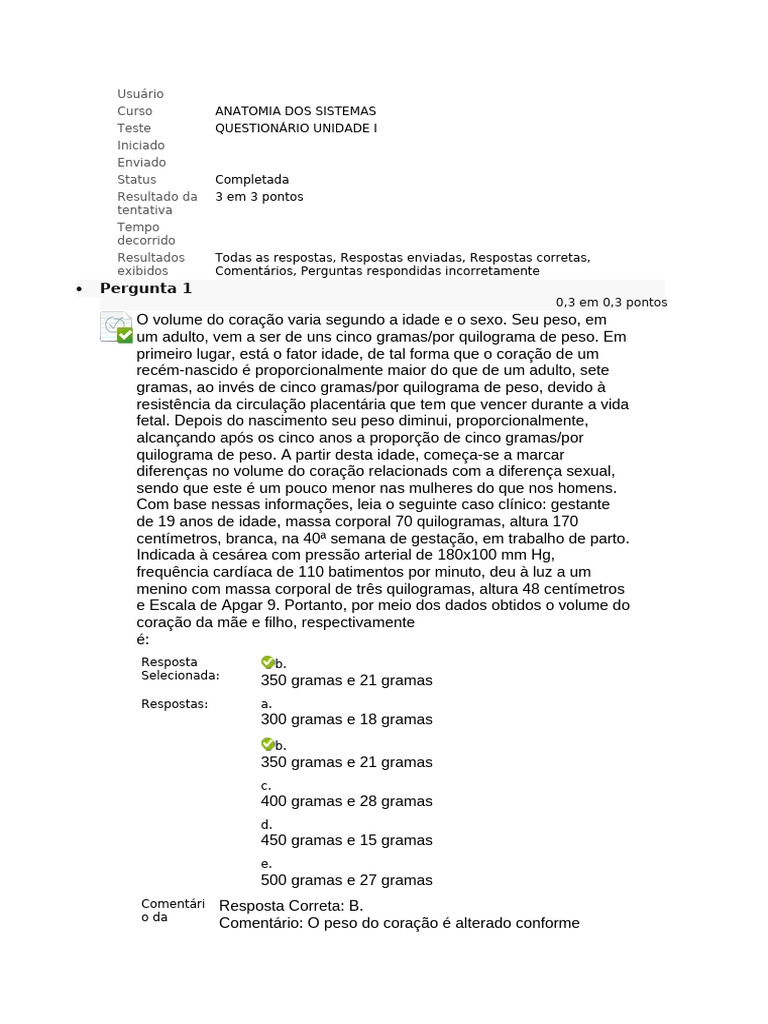Variação do Volume Cardíaco por Idade | PDF | Coração | Veia