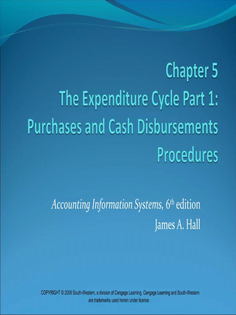 The Expenditure Cycle (Part 1) | PDF