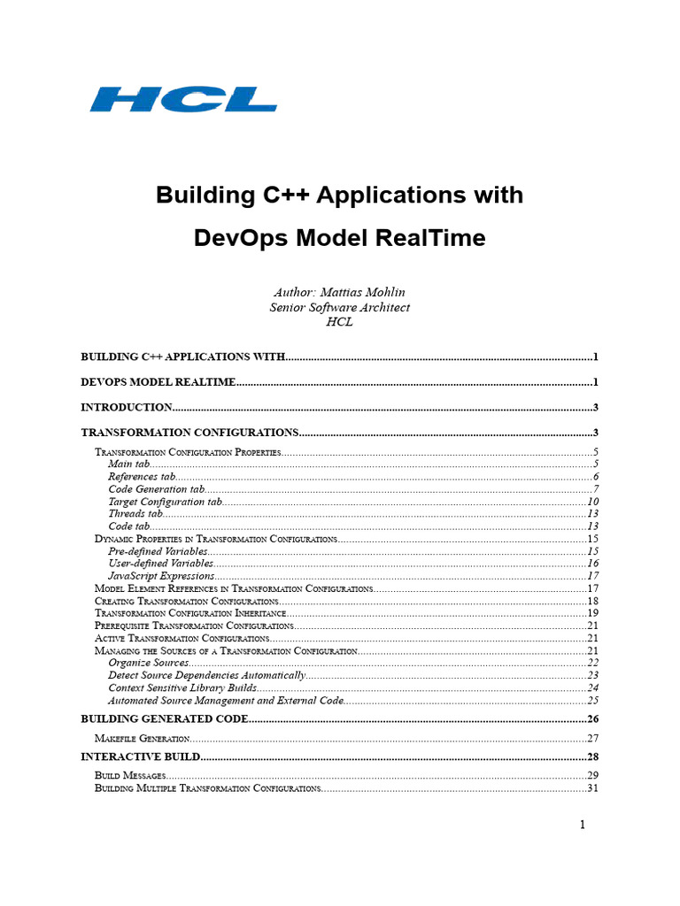 ModelRealTime CPP Build | PDF