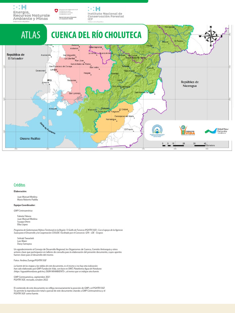 Atlas Cuenca Del Rio Choluteca | PDF