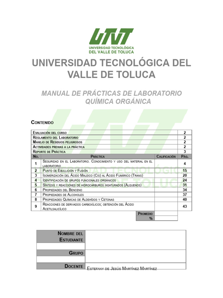 Manual PR Cticas Qu Mica Org Nica | PDF
