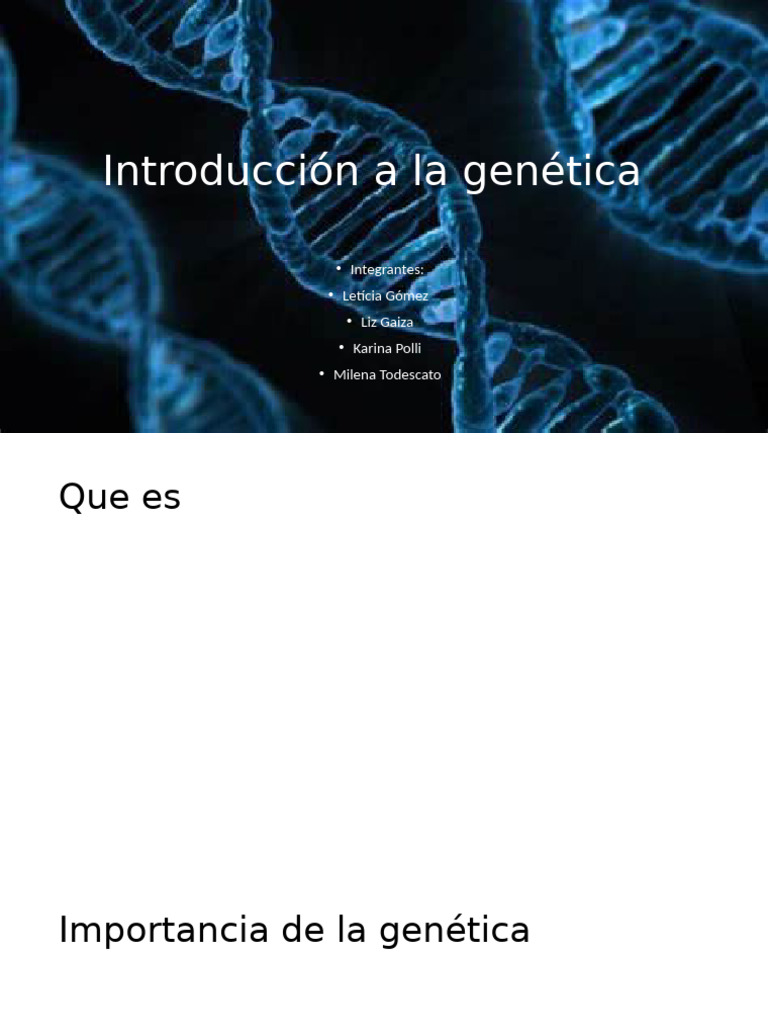 Introducción A La Genética | PDF