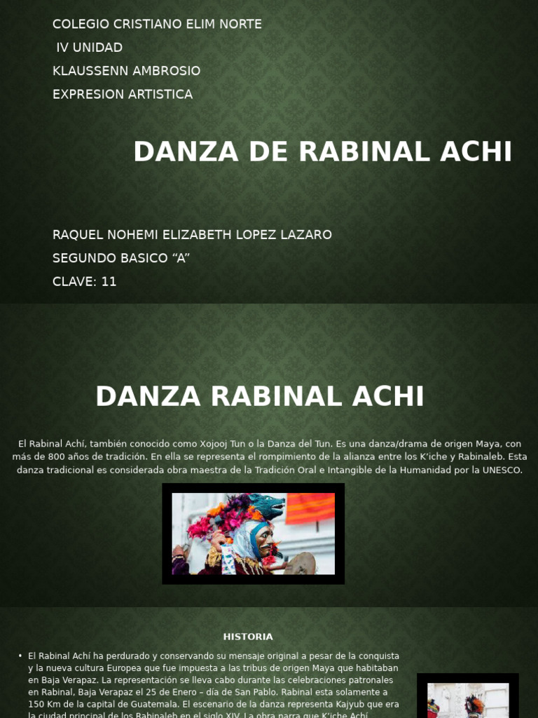 Danza de Rabinal Achi | PDF