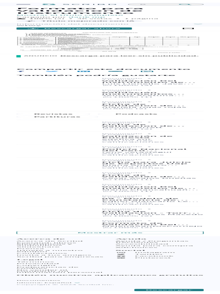 Formato para Validacion de Instrumento PDF Ev | PDF