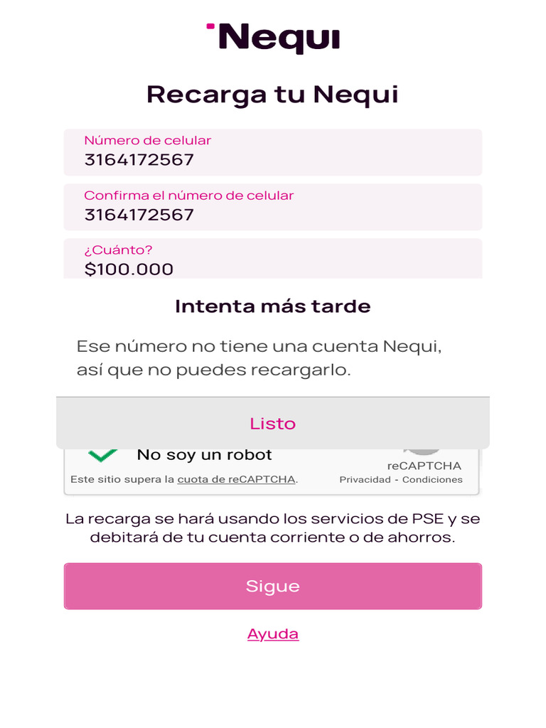 Recarga PSE Nequi | PDF