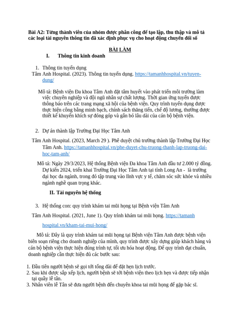 A2 APA - Thu thập và quản lý - Lưu Hải Phú | PDF
