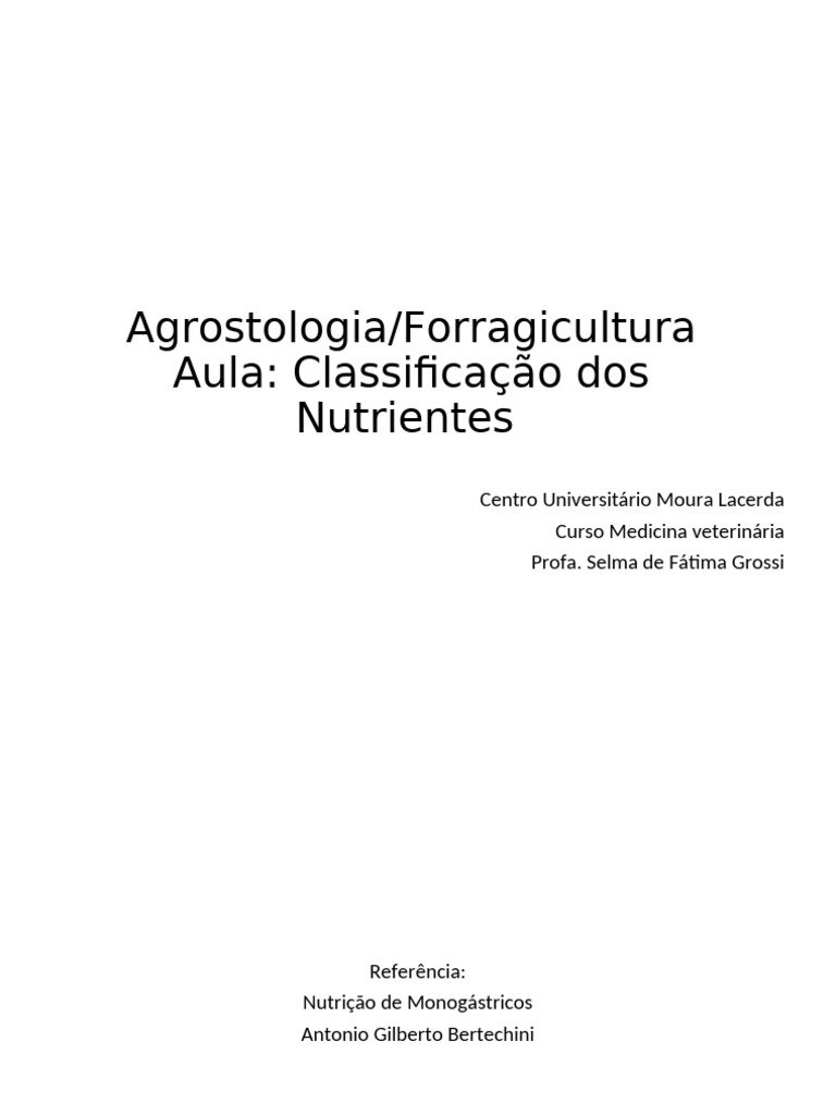 3aaula Agrostologia Forragicultura 2023 | PDF