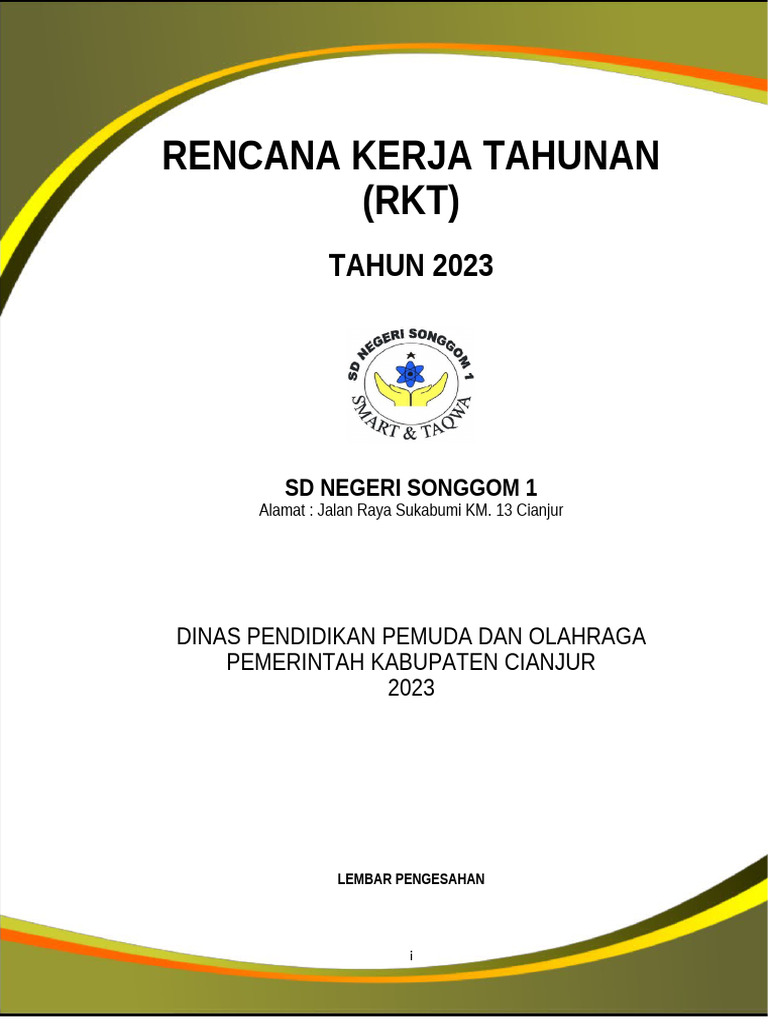RKT SDN Songgom 1 Tahun 2023-2024 | PDF