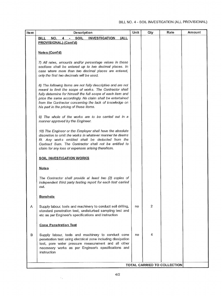 Berth Geotechnical | PDF