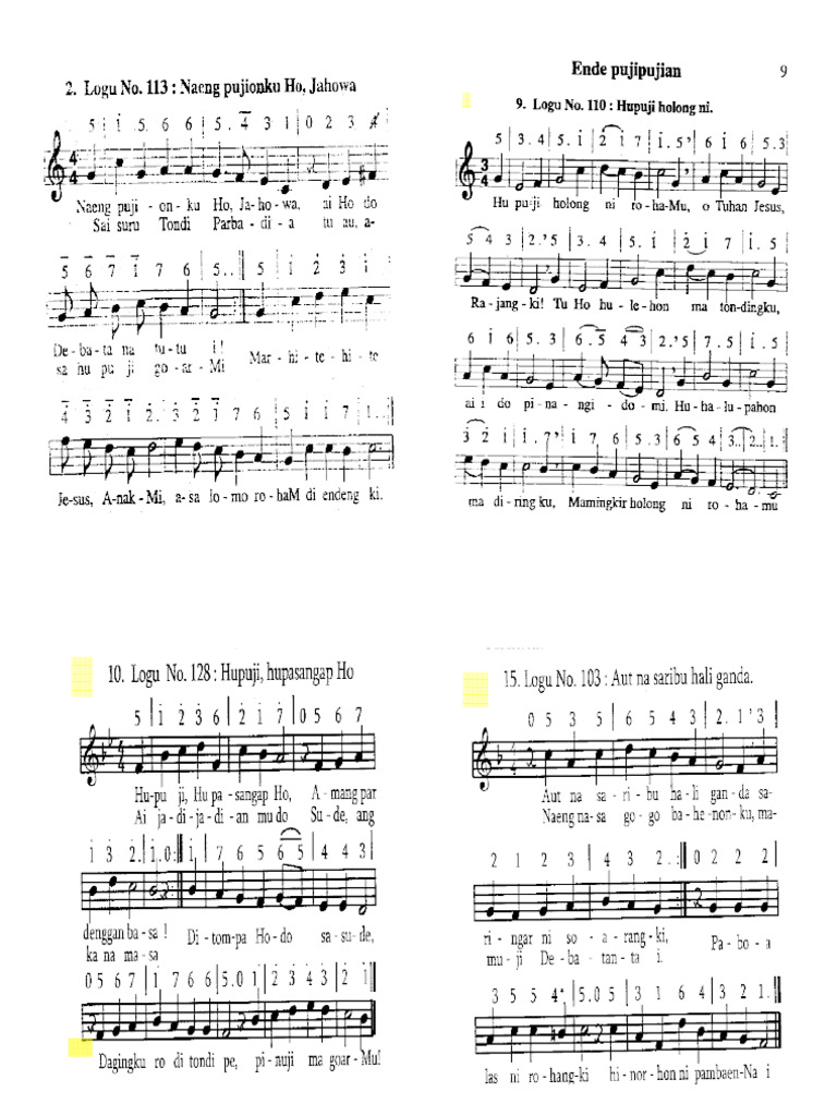 Lirik Buku Ende NEW | PDF