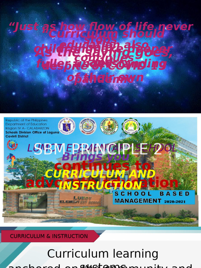 SBM 2 Curriculum and Instruction | PDF