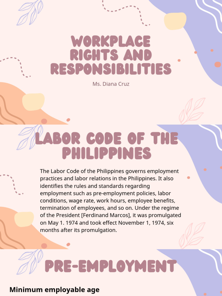 WORKPLACE RIGHTS AND RESPONSIBILITIES-1 | PDF