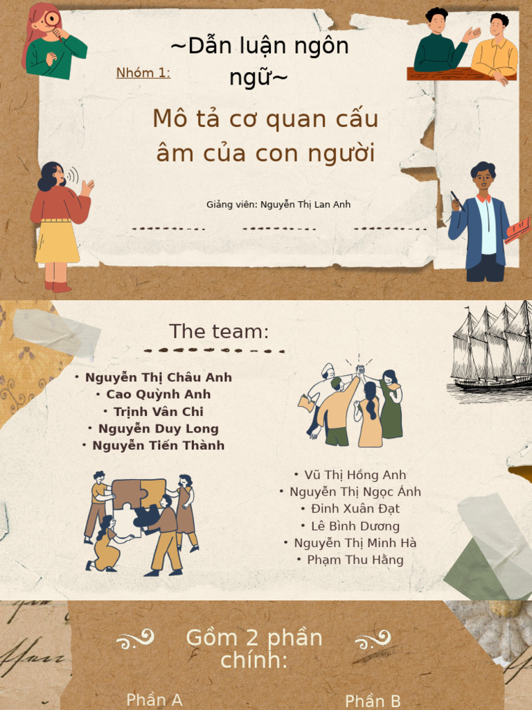 Nhóm1- DLNN- LT1- mô tả cơ quan cấu âm của con người | PDF