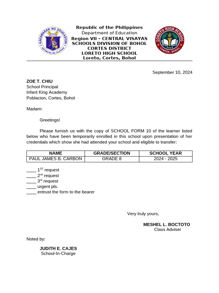 Request Form | PDF