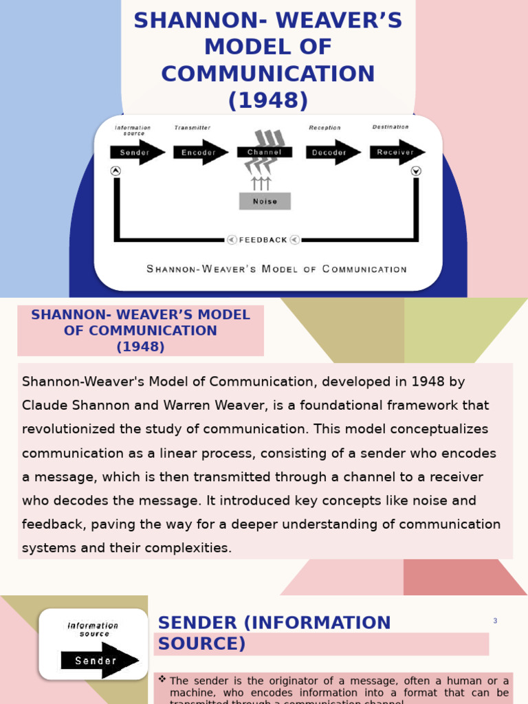 (Makatao) Shannon - Weaver's Model of Communication | PDF