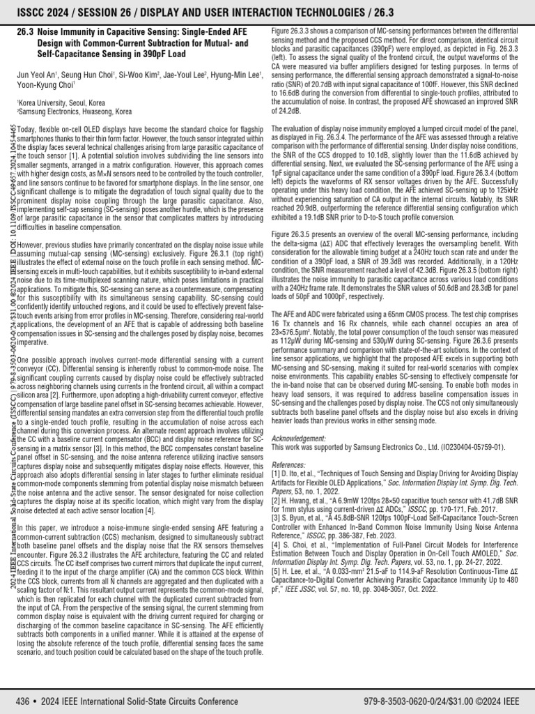 26 3 Noise Immunity In Capacitive Sensing Single Ended Afe Design With
