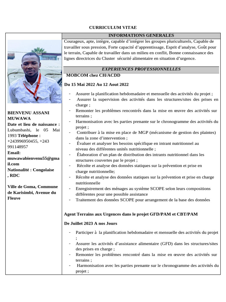 Bienvenue Muwawa Documents | PDF