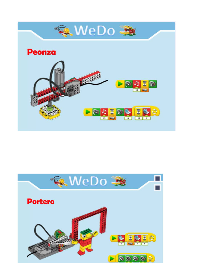 programacion actividades wedo | PDF