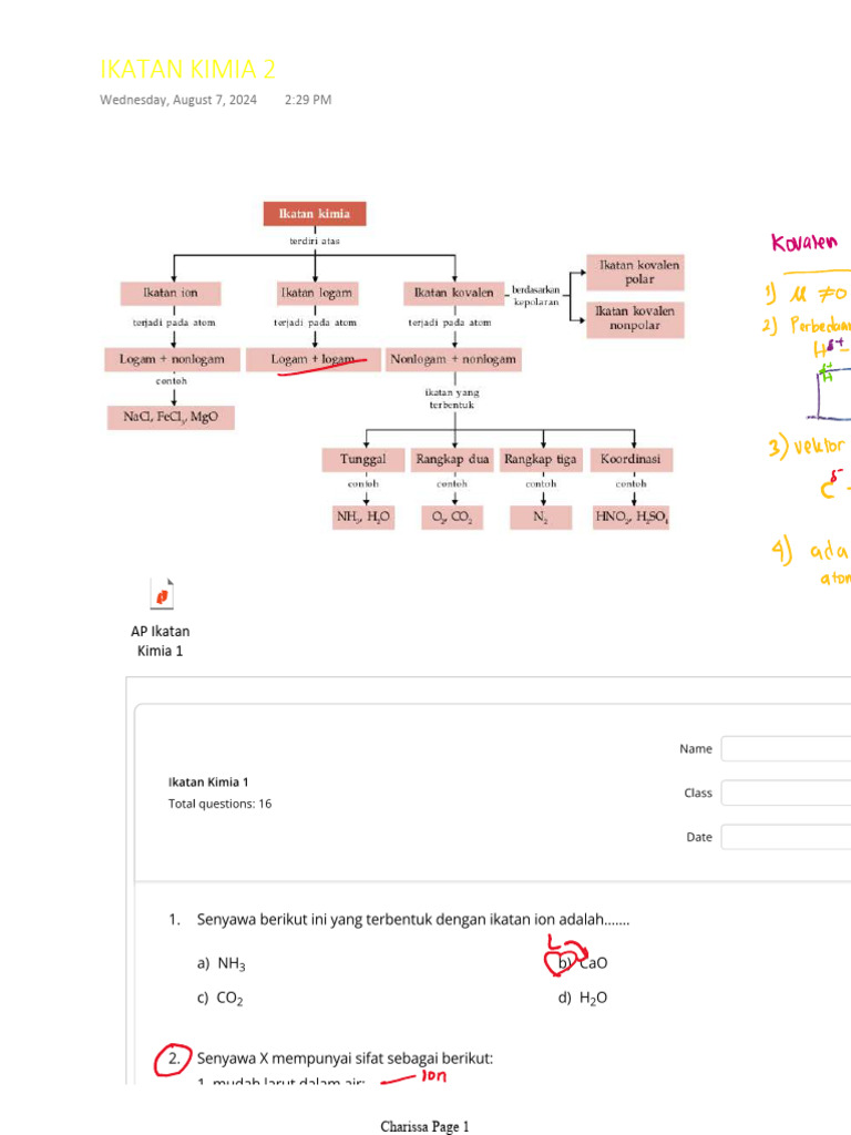 Ikatan Kimia 2 | PDF | Sains & Matematika