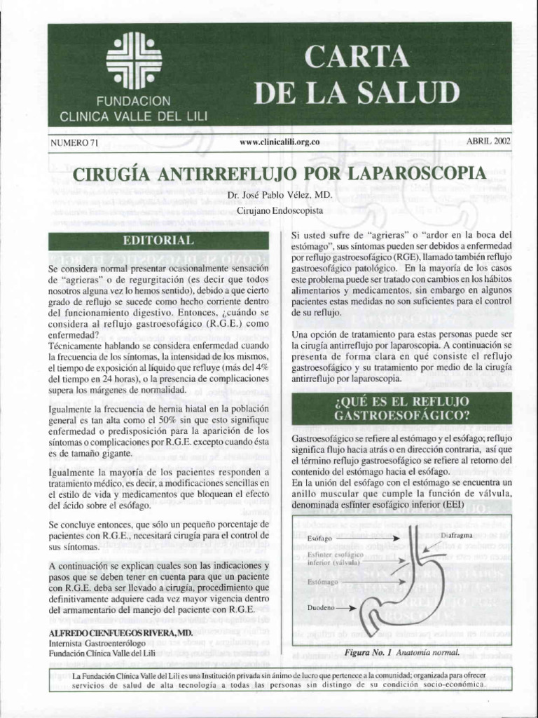 071 Cirugia Antireflujo Laparos | PDF